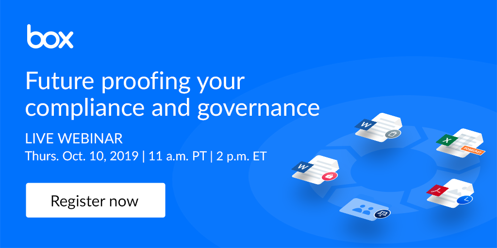 LIVE WEBINAR: Future proofing your compliance and governance